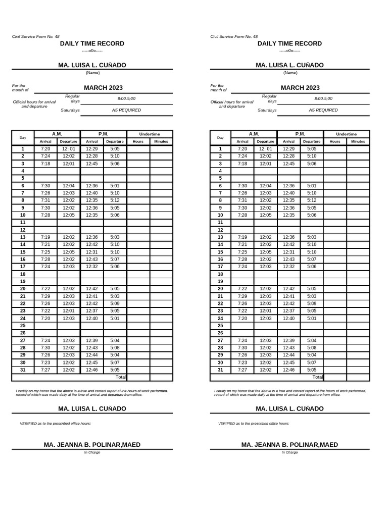 Copy of monthly-dtr-and-accomplishment-report-PSDS(1) | PDF