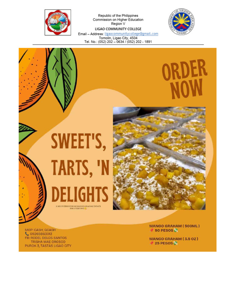 Trisha Mae Orosco and Rodel Delos Santos Business Plan 025448 | PDF ...