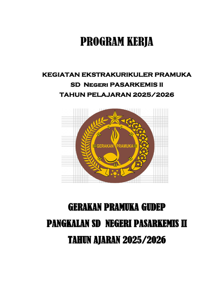 Program Kerja Pramuka 2025 2026 | PDF