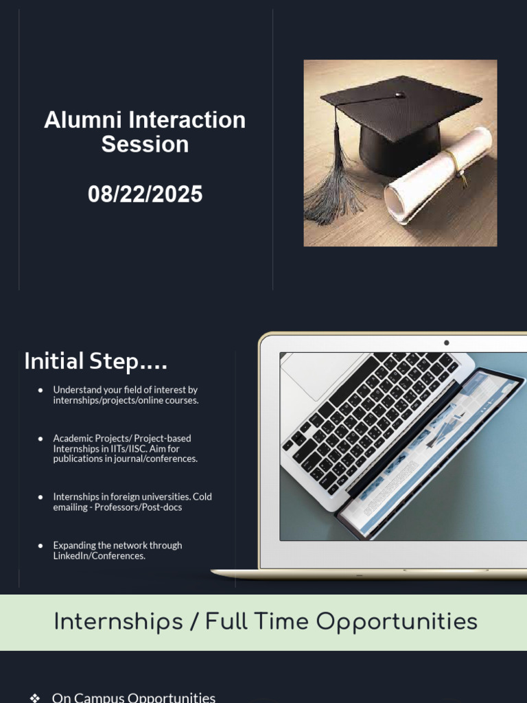 Alumni Interaction Session | PDF | Graduate Record Examinations | Test ...