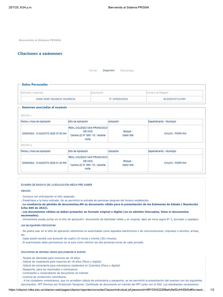 ICFES | PDF | Autenticación