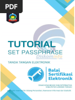 Reset Passphrase BSrE | PDF