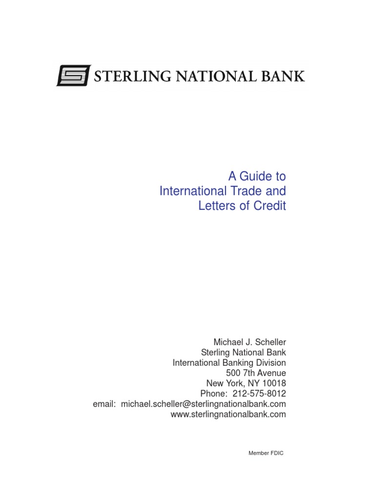 Letter of Credit | PDF | Letter Of Credit | Bill Of Lading