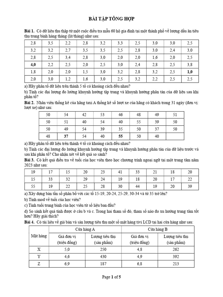 BT NLTK Hè 2025 | PDF