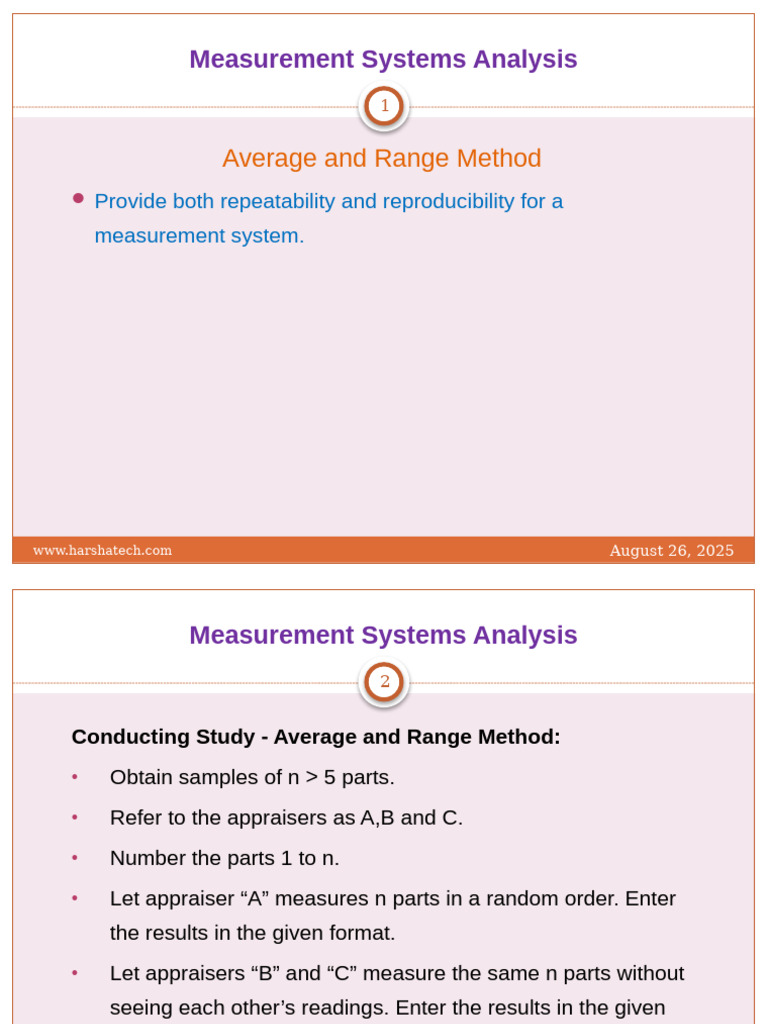 Average and Range Method | PDF