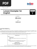 Q1 - LE - English 7 - Lesson 1 - Week 1 | PDF | Learning | Cognition
