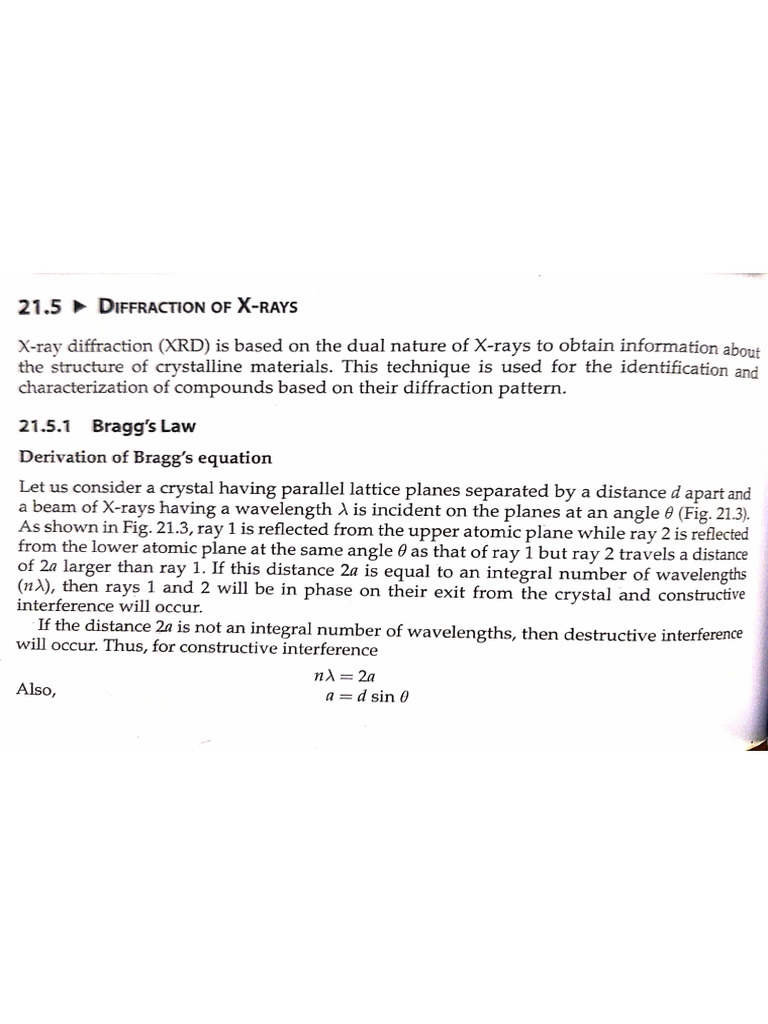 X Ray Diffraction Physics Pdf