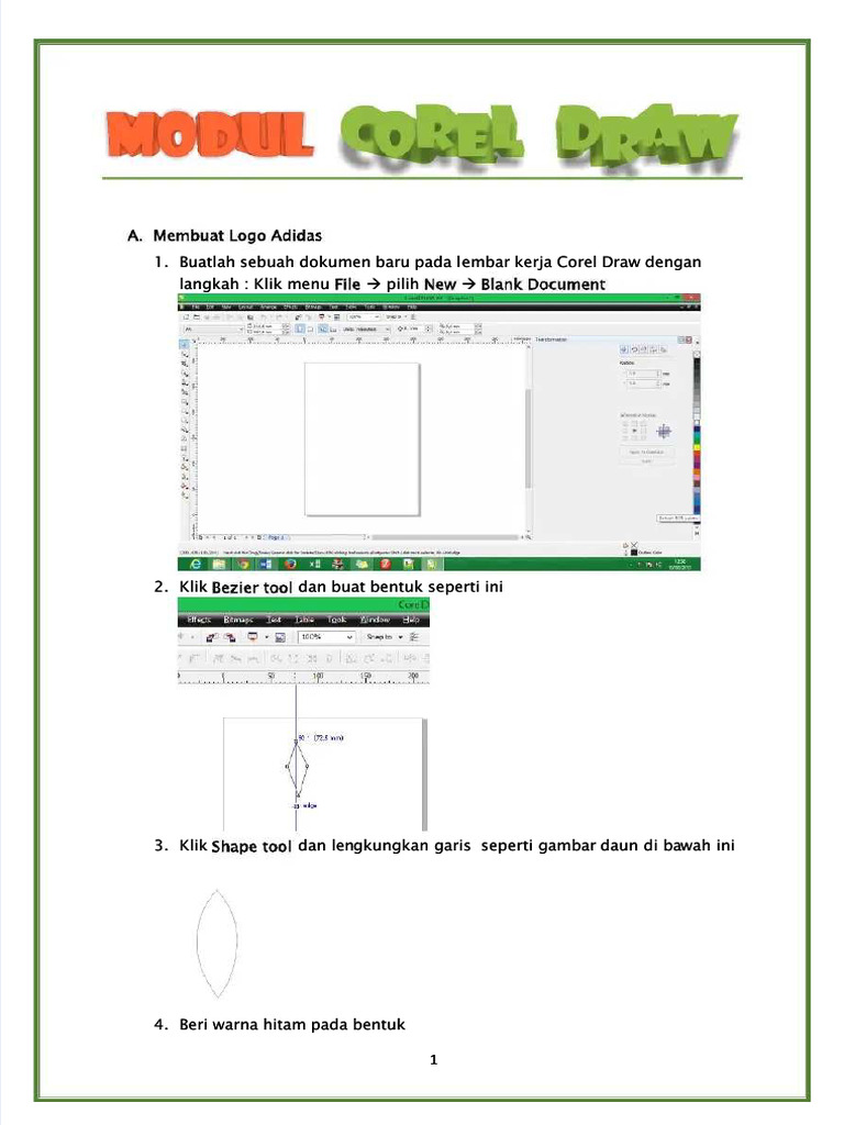 PDF Modul Corel Draw Kelas Xi Compress | PDF