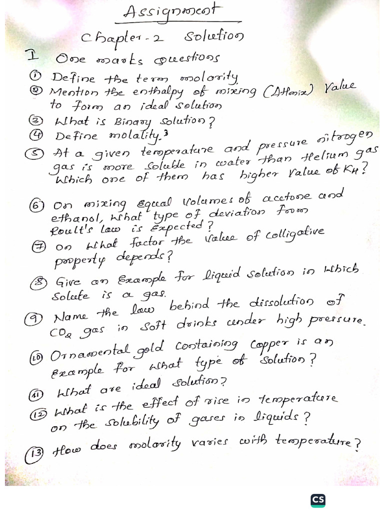 Solution Assignment | PDF