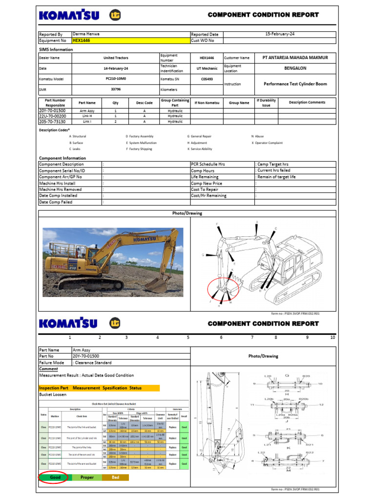 Form Kelayakan Comissioning - HEX1446 | PDF