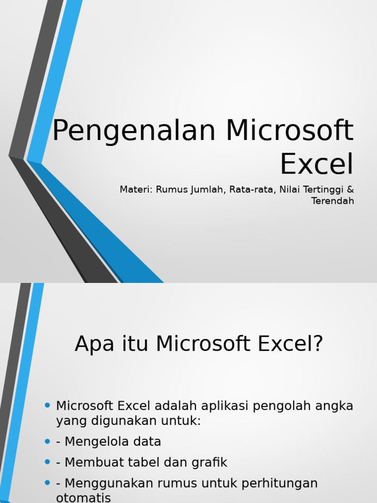 Materi Microsoft Excel Ukin | PDF