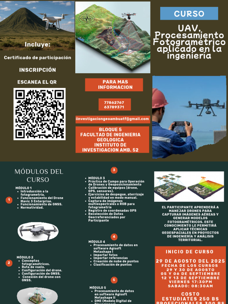Folleto Tríptico Brochure Promoción de Curso de Cerámica Verde y ...