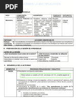 Sesion Matematica-Agrupamos para Multiplicar | PDF | Multiplicación | Evaluación