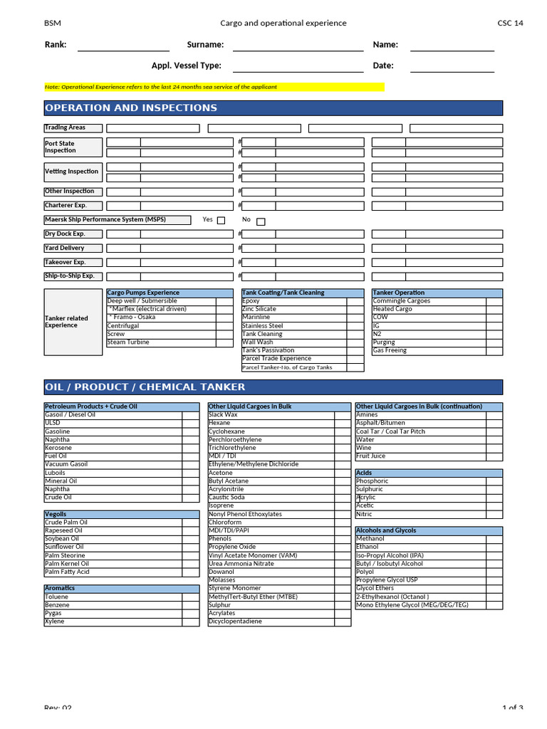 Cargo Sheet For LPG - XLSM | PDF | Oil | Liquefied Petroleum Gas