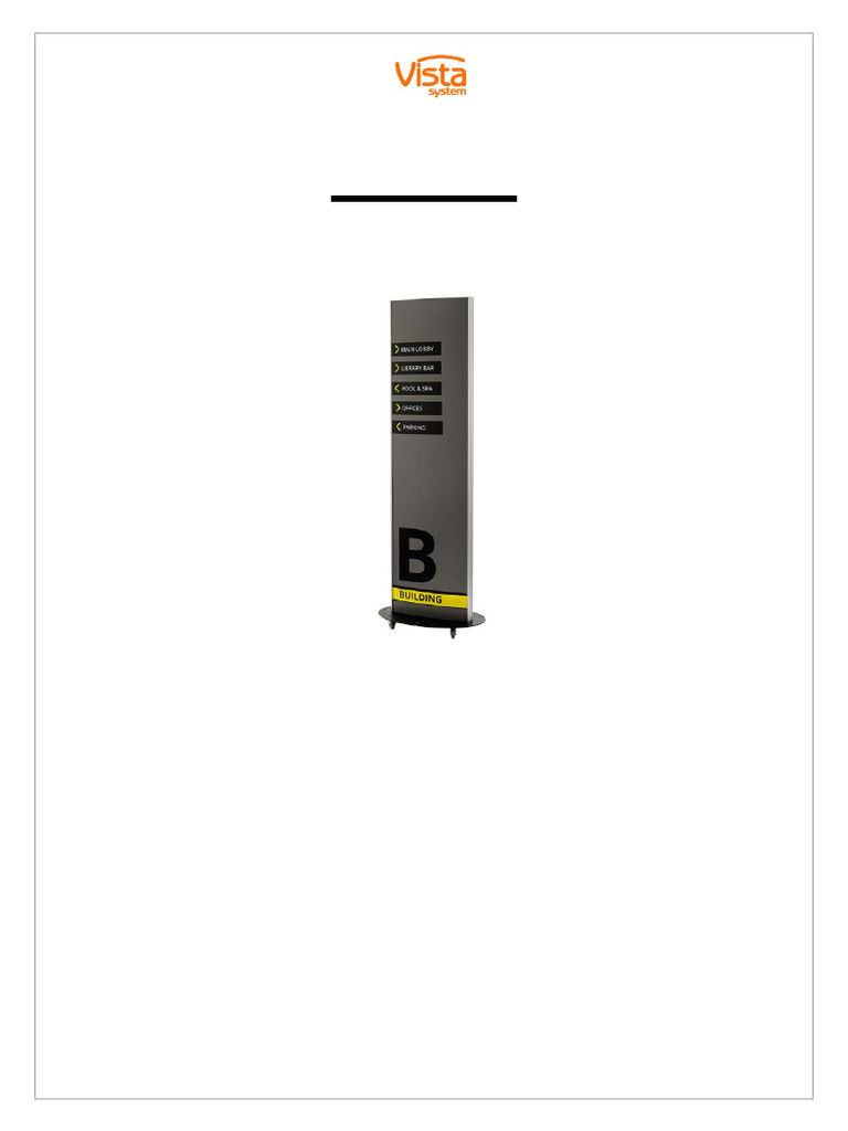 Double Sided Pylon - Vista System Family | PDF