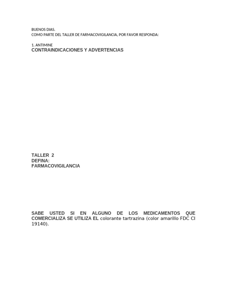 Contraindicaciones de TINVER | PDF | Alergia | Medicamentos con receta