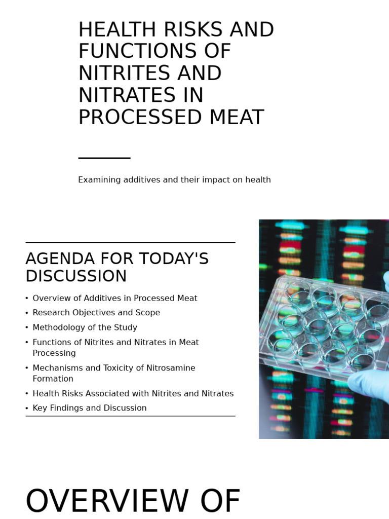 Carcinogenic Mechanism of Nitrites | PDF | Nitrite | Nitrate