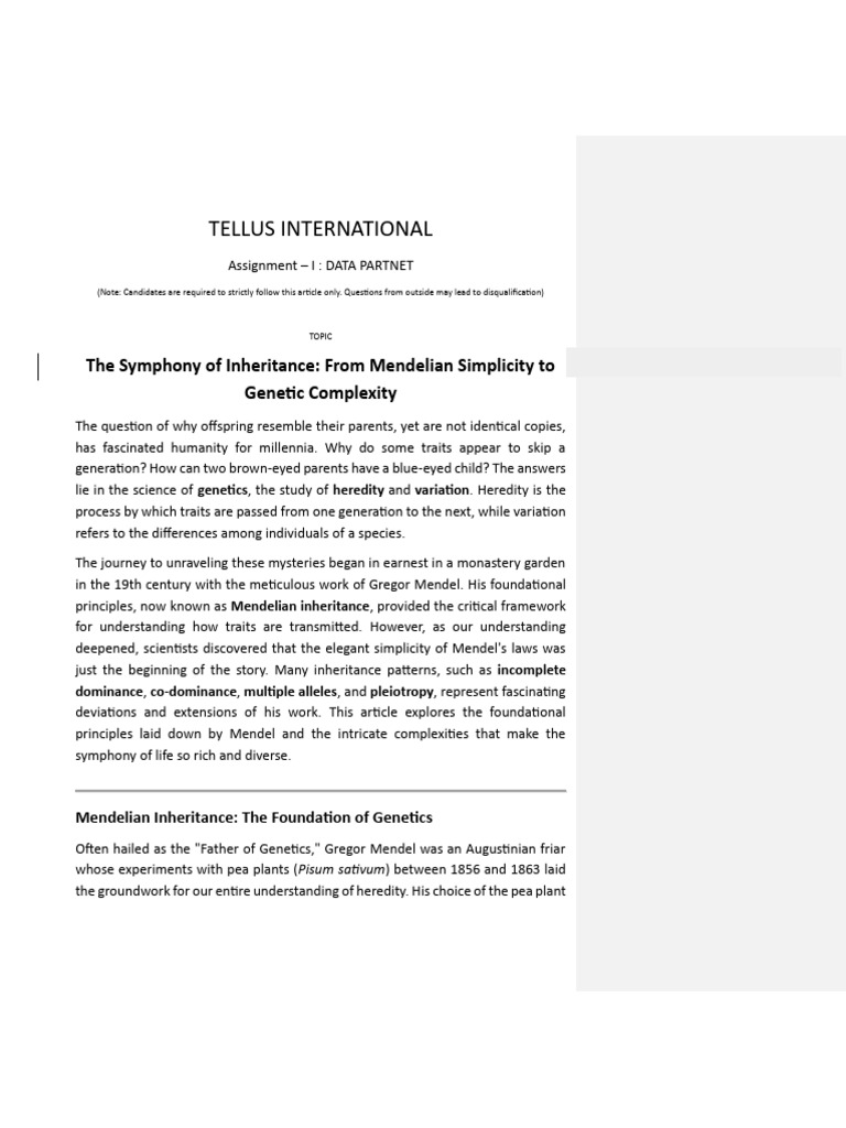 Genetics: Mendelian to Complex Inheritance | PDF | Dominance (Genetics ...
