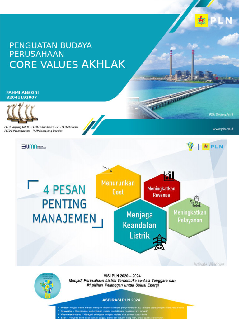Kompetensi Akhlak BUMN dalam Budaya Perusahaan | PDF