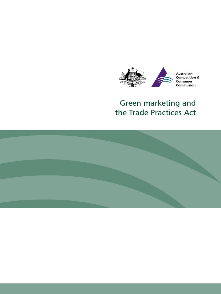 ACCC Guidelines Green Marketing | PDF | Recycling | Efficient Energy Use