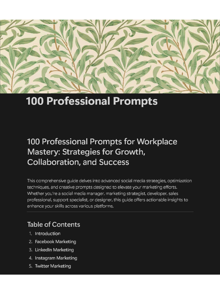 Prompts | PDF