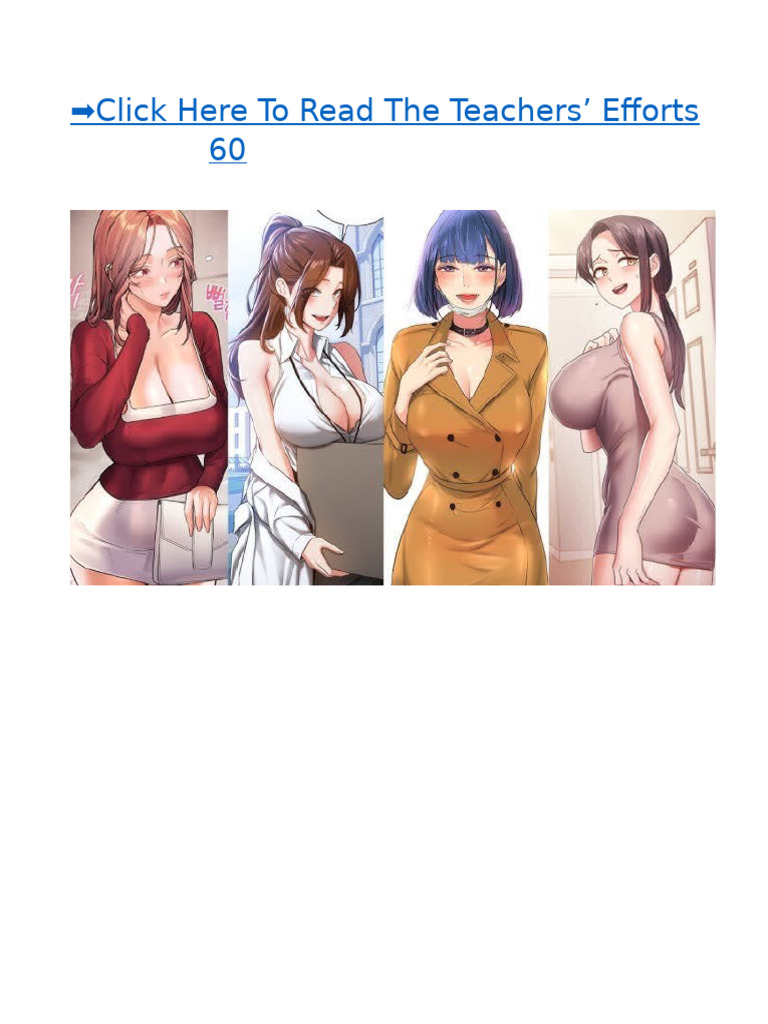 The Teachers' Efforts 60 Chapter Manhwa Raw (Read Now) in English | PDF