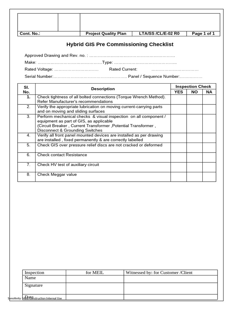 E 02 Hybrid GIS Checklist | PDF
