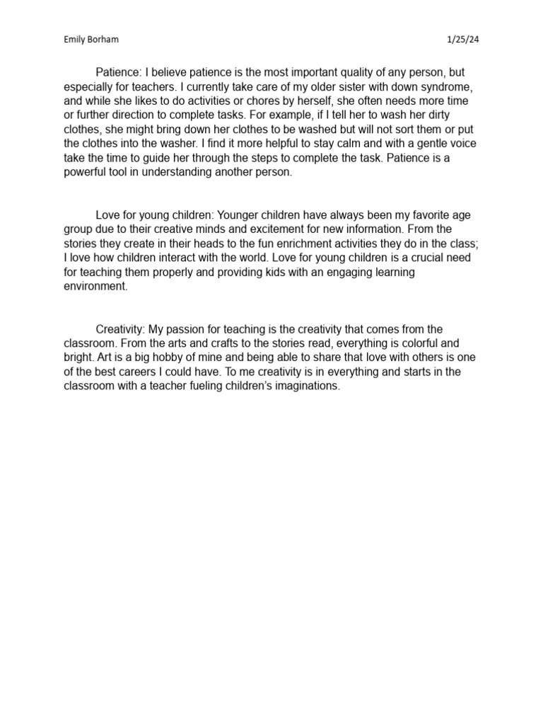 Quality of EC Educators | PDF