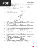 Pythagorean Theorem Practice Questions | PDF | Area | Geometric Shapes