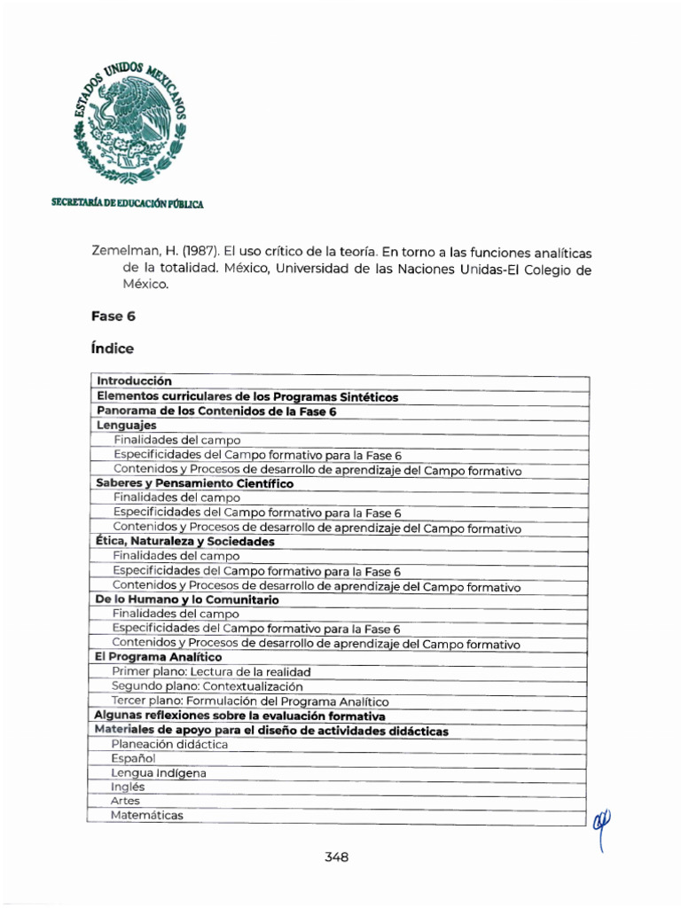 Programa Sintetico Fase 6 | PDF