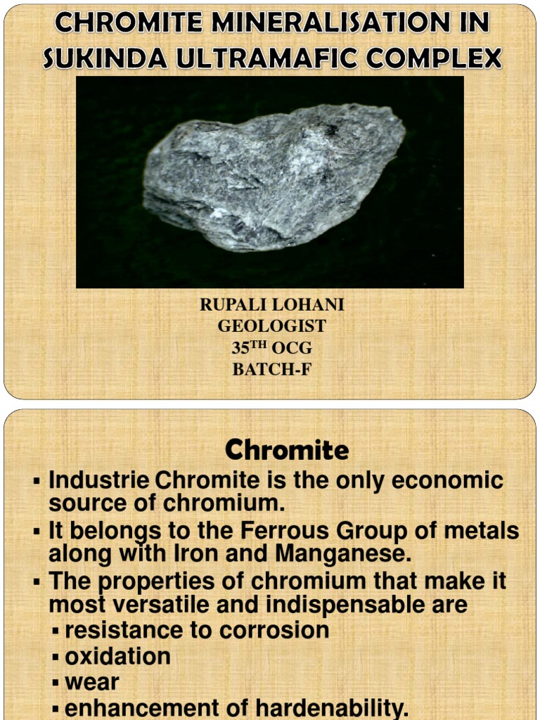 Sukinda PPT..PPTXD | PDF | Chromium | Iron Ore