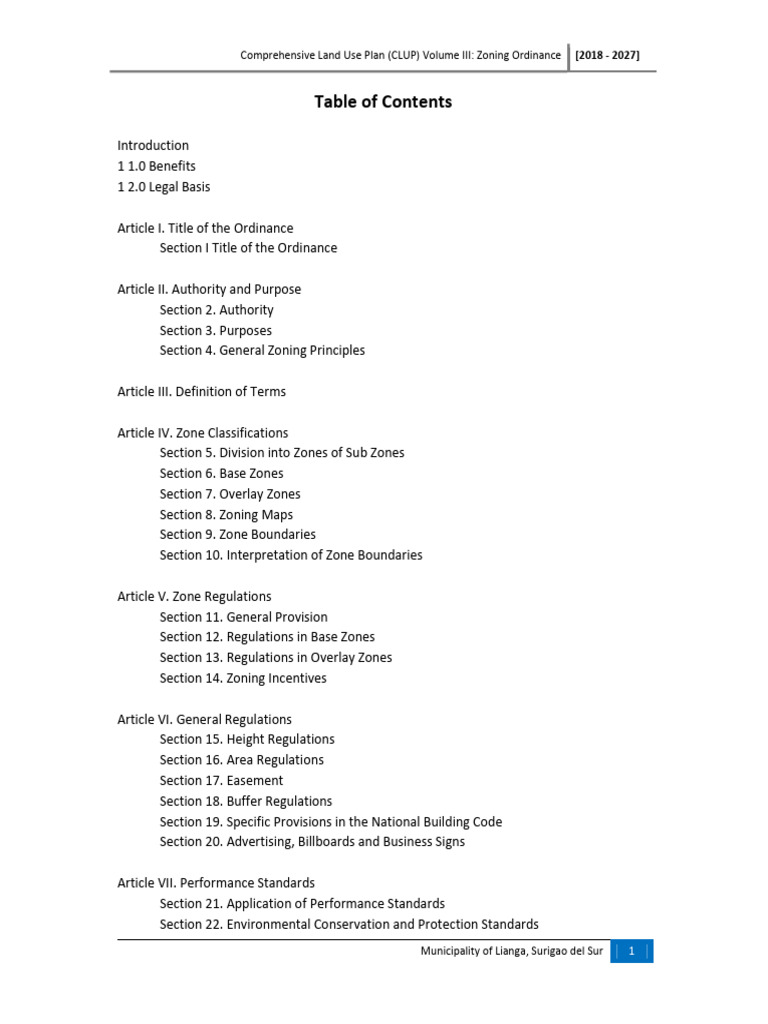 1.draft Vol 3 - Zoning Ordinance | PDF | Zoning | Agriculture