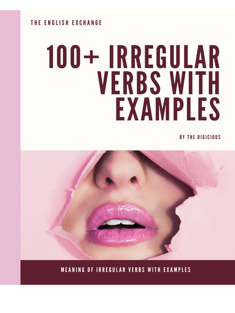 Irregular Verbs with Examples | PDF | Verb | Forgiveness