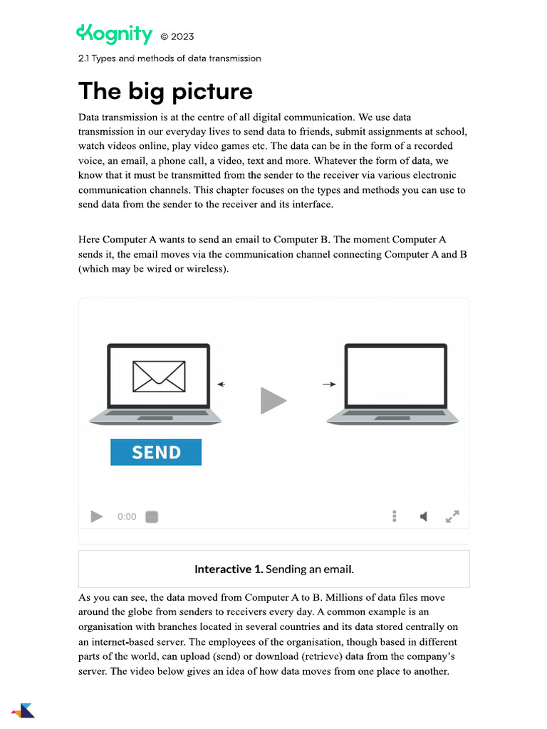 Data Transmission Kognity | PDF