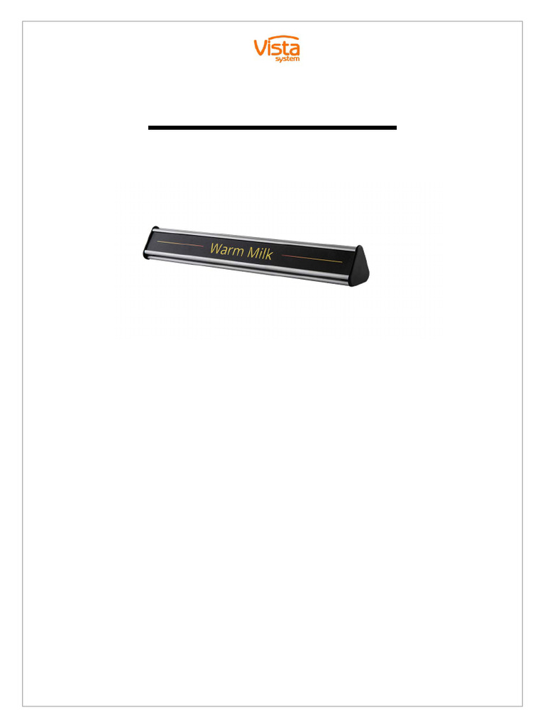 Table Sign - C - Vista System Family | PDF