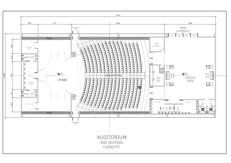 500 Seat Auditorium Floor Plan | PDF