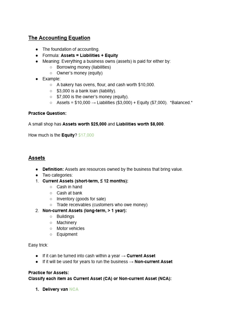 Accounting Chapter 2 UT Pointers | PDF | Equity (Finance) | Debits And ...