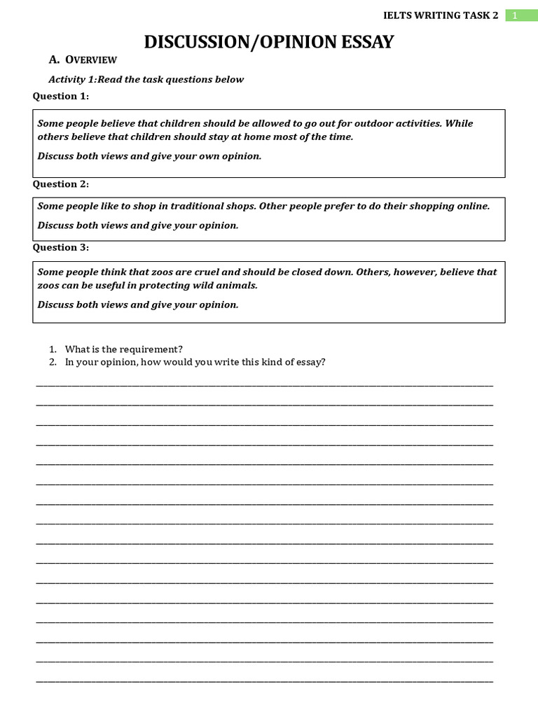 Ielts Writing Task 2 - Discuss Both Views | PDF | Zoo | Online Shopping