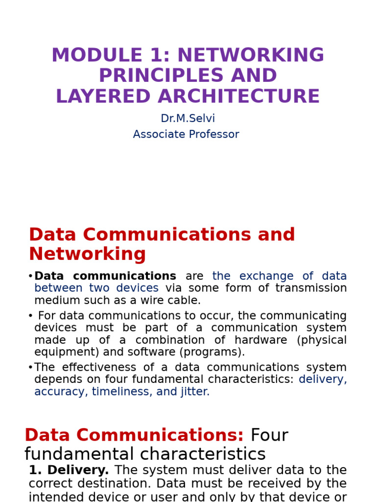 FALLSEM2025-26 VL BCSE308L 00100 TH 2025-07-29 Module-1 | PDF