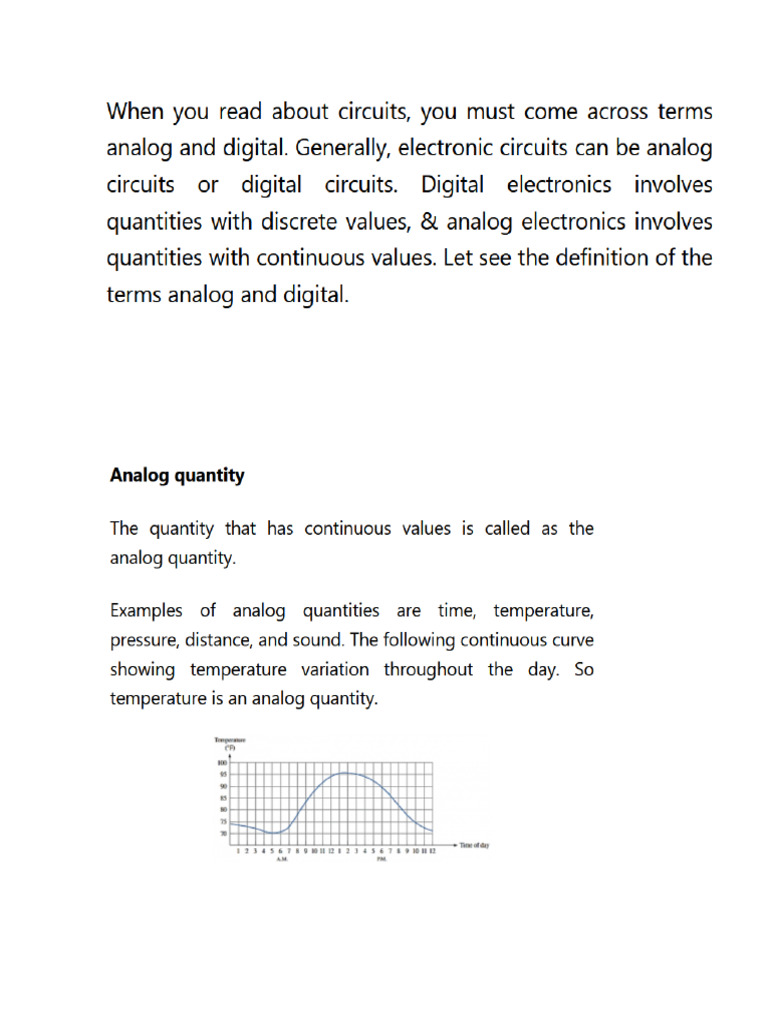 Analog vs Digital Signals Explained | PDF | Digital Signal | Computer ...