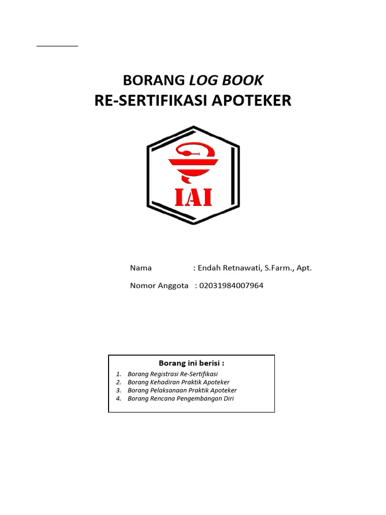 Re-Sertifikasi Kompetensi Apoteker | PDF