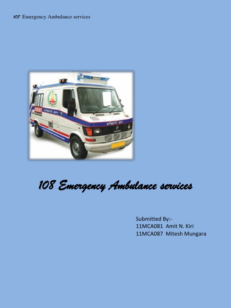 108 Emergency Ambulance Services | PDF | Vertex (Graph Theory ...