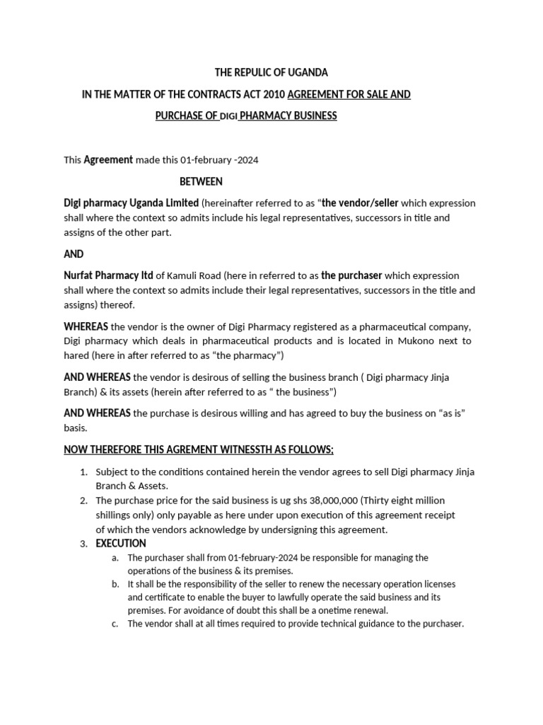 Digi Sales Agreement PDF | PDF | Private Law | Business