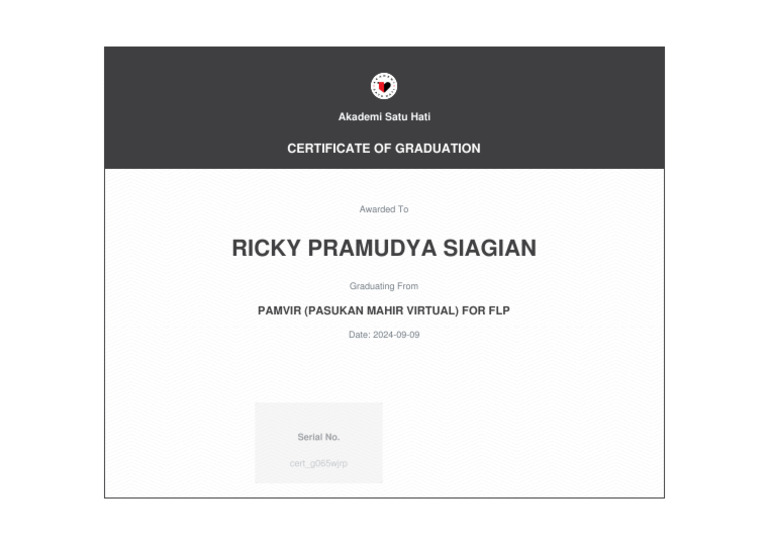 Certificate of Completion For Virtual Communication For FLP | PDF