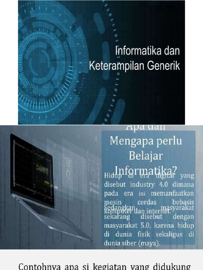 BAB 1 - Informatika Dan Keterampilan Generik | PDF