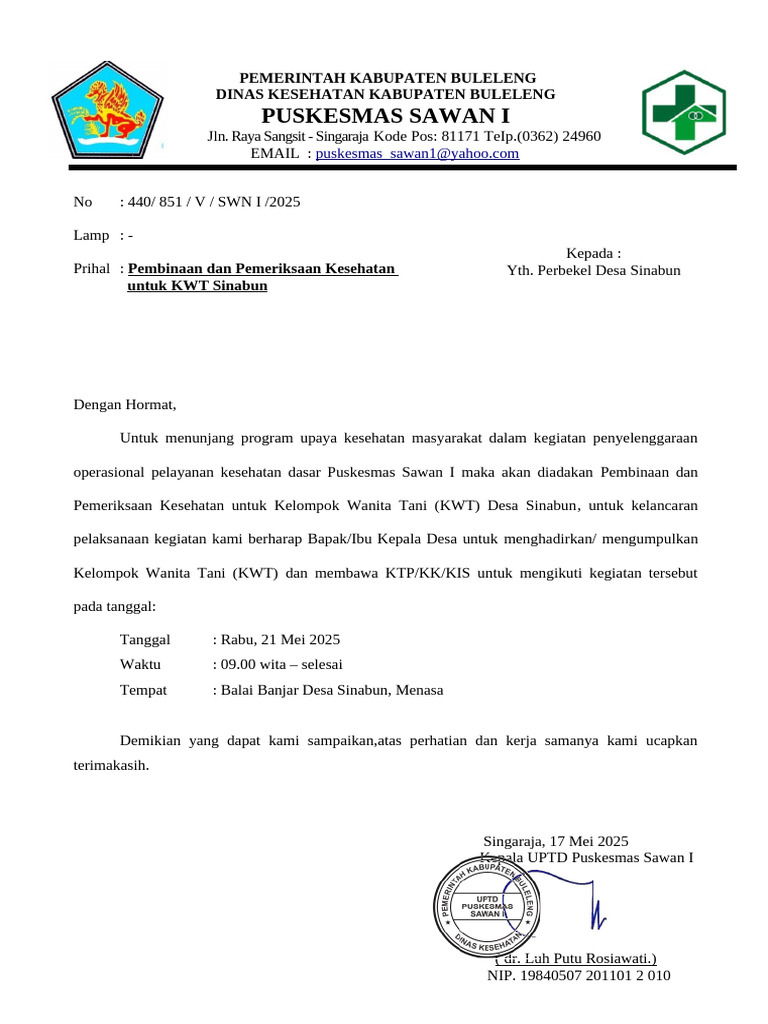 Surat Sinabun | PDF