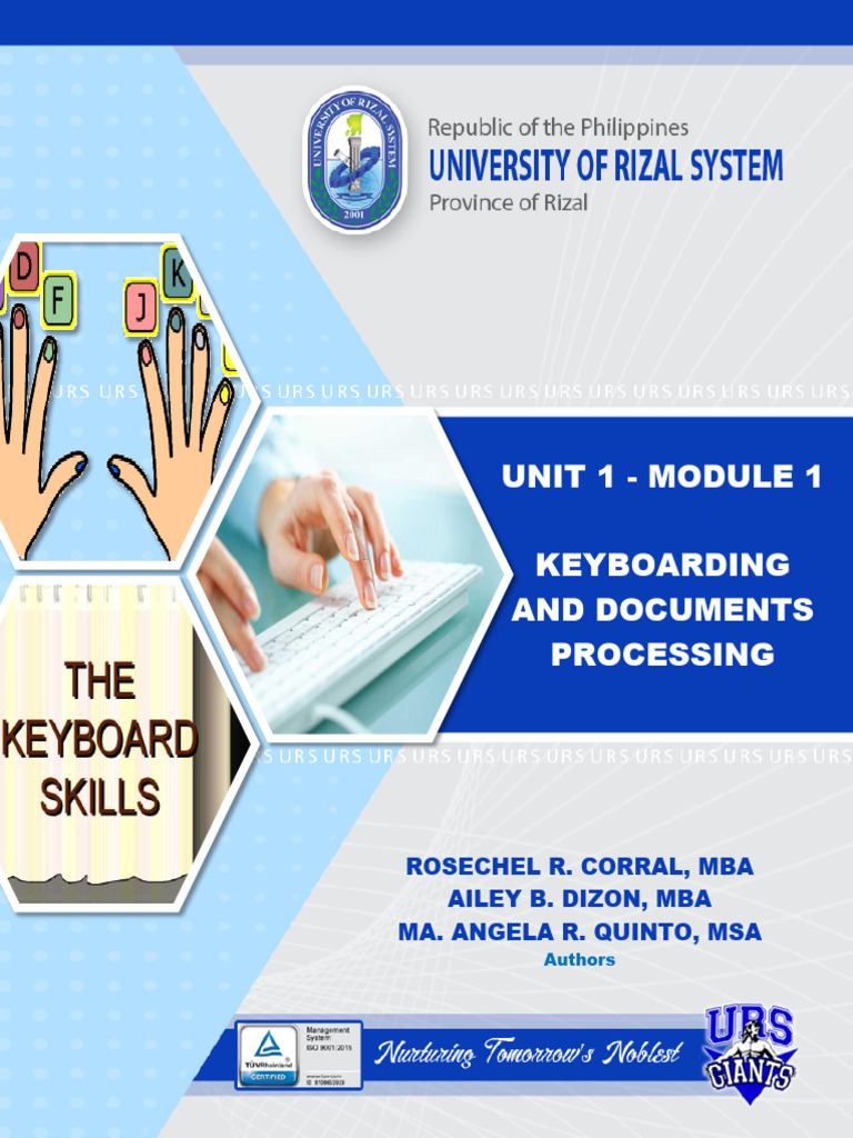 Keyboarding Basics and Workstation Setup | PDF | Computer Keyboard ...