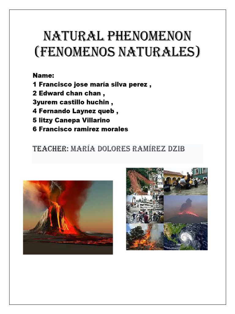 Natural Phenomenon | PDF