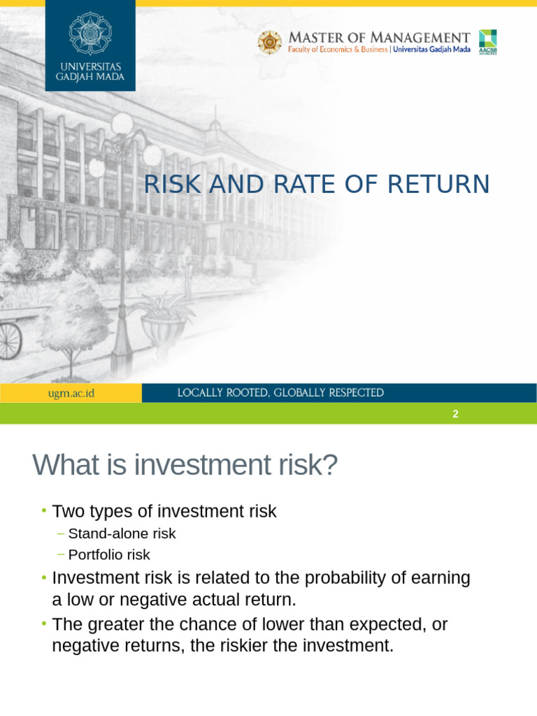 Understanding Investment Risk and Returns | PDF | Capital Asset Pricing ...