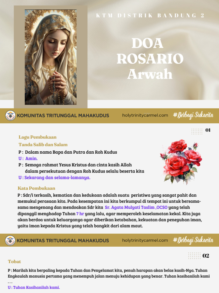 Doa Rosario untuk Arwah Katolik | PDF